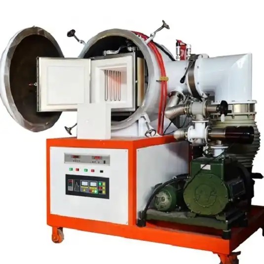 A Vacuum Furnace Used In A Factory For Sintering Metal Parts At High ...